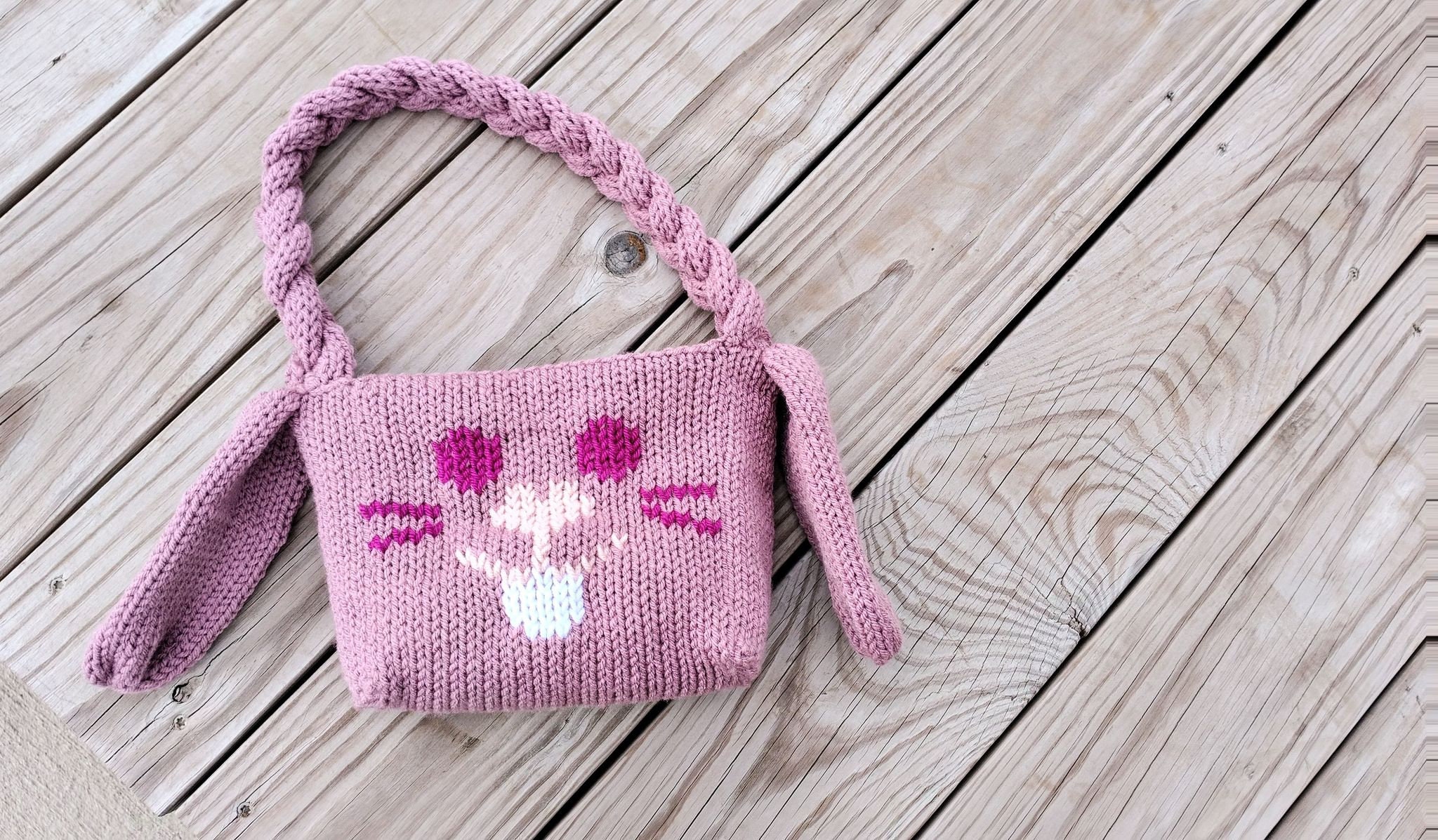 Knitting Machine Bunny Bag Pattern, Sentro 48, Addi Express, Circular ...