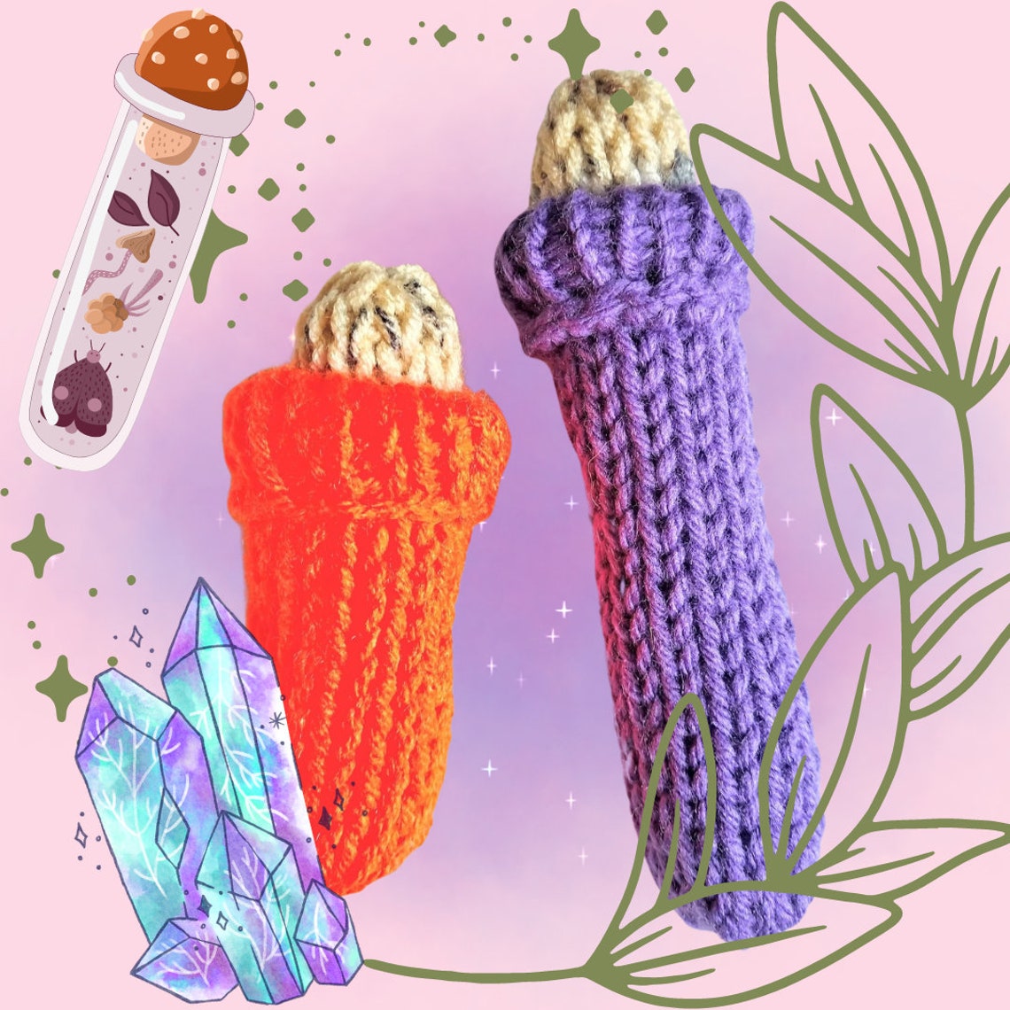 Potion Bottle Circular Knitting Machine Pattern Sentro 48 - Etsy