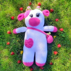 Large and Small Strawberry Cow Circular Knitting Machine Pattern Bundle ...