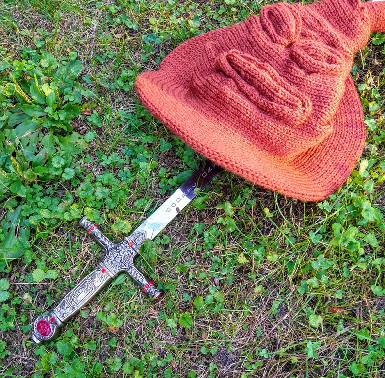 Witch and Wizard Hat Knitting Machine Pattern, Addi Knitting Machine ...