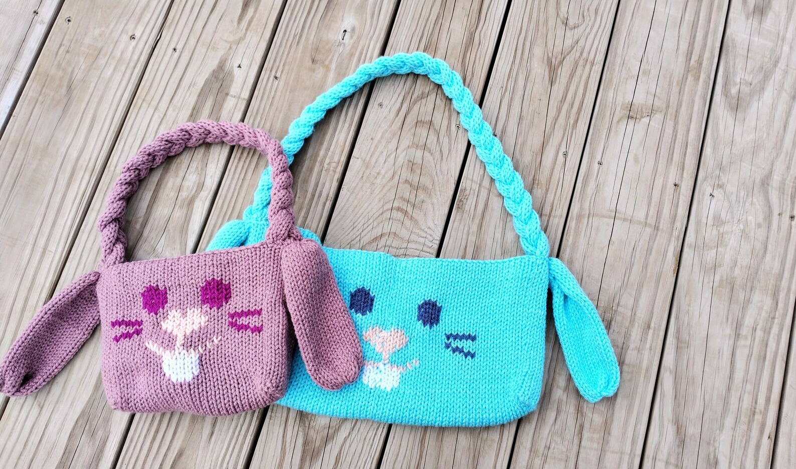 Knitting Machine Bunny Bag Pattern, Sentro 48, Addi Express, Circular ...