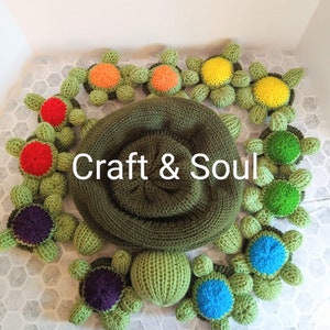Turtle Memory Game Pattern, Circular Knitting Machine Pattern, Addi ...