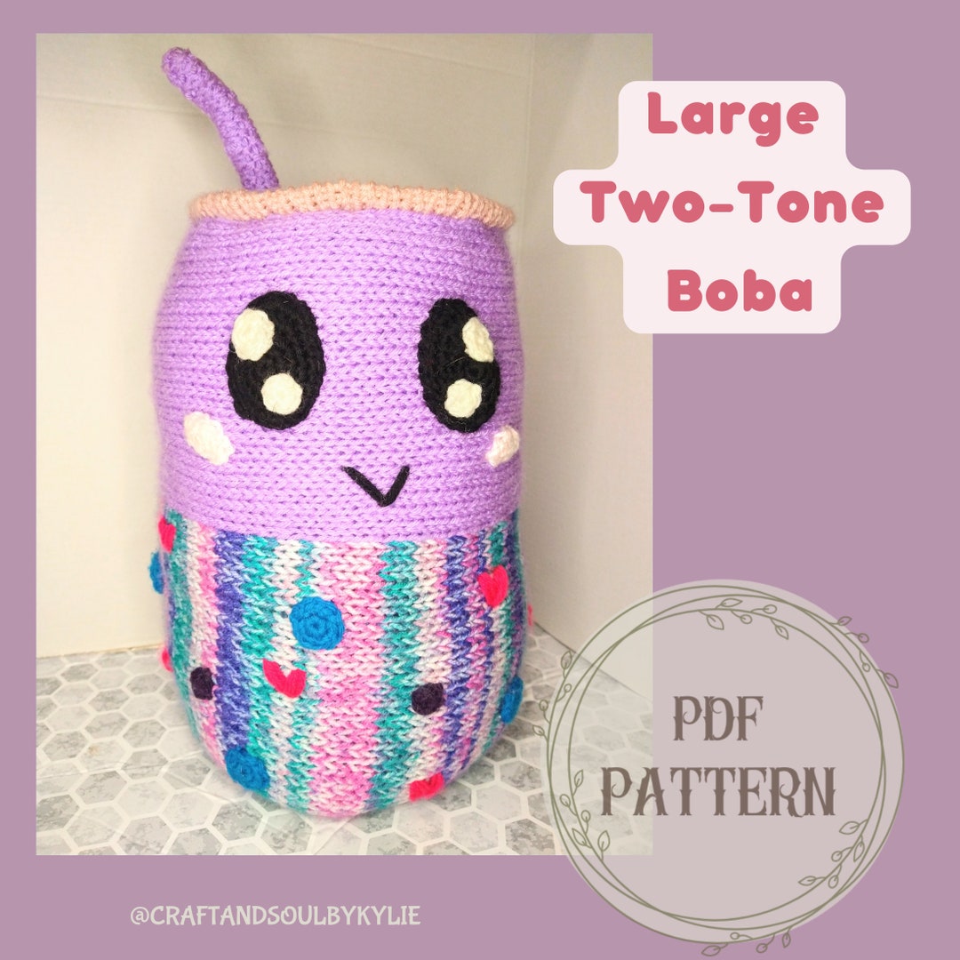 Large Two-tone Boba Circular Knitting Machine Pattern, Sentro Knitting ...