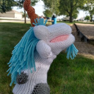 Rotten Unicorn Puppet Circular Knitting Machine Pattern, Addi Knitting ...