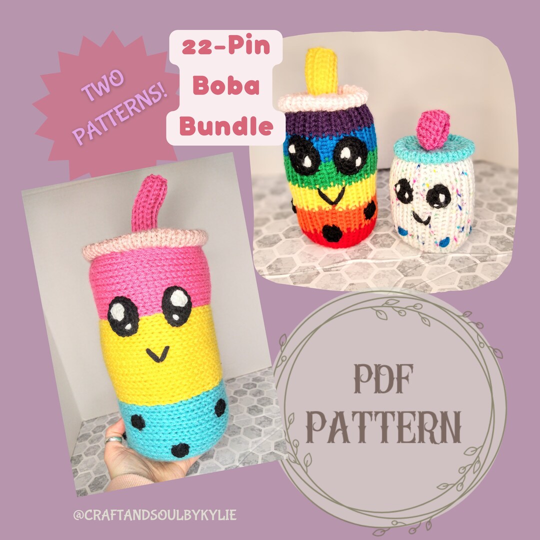 22 Pin Boba Circular Knitting Machine Pattern Bundle, 22 Pin Knitting ...