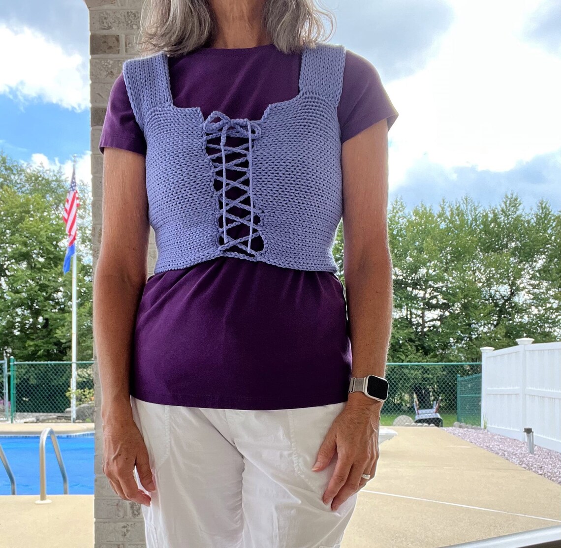 Faire Belt & Bodice Knitting Machine Crop-top Pattern Addi - Etsy