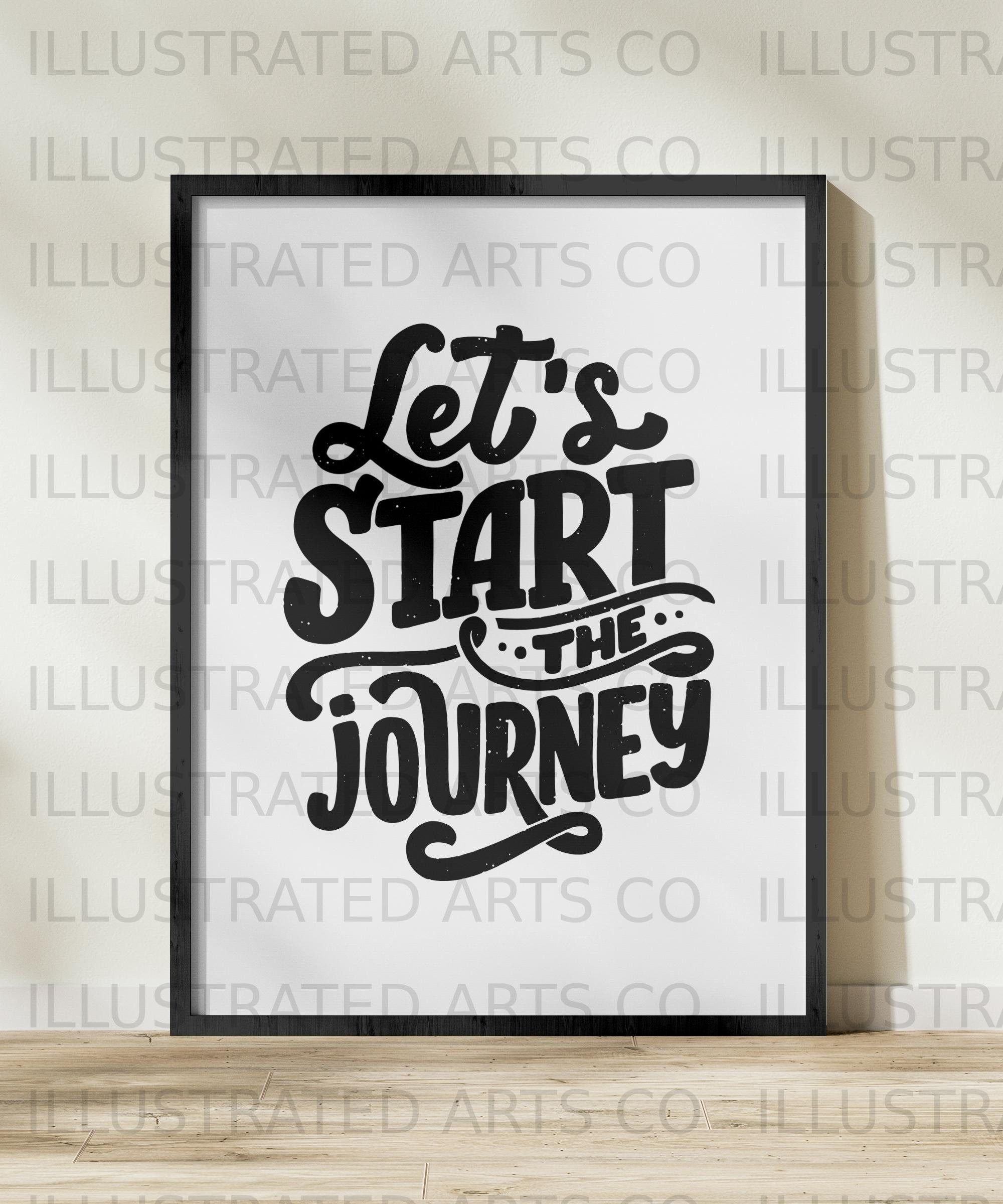 Let's Start the Journey Svg, Travel Svg, Png, Pdf, Eps, Dxf Cricut Svg ...