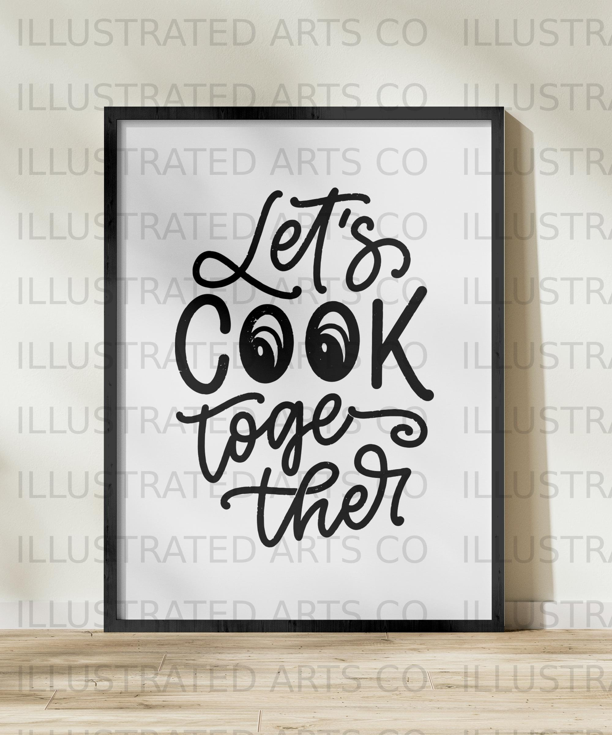 Let's Cook Together Svg, Cooking Svg, Png, Pdf, Eps, Dxf Vector, Cut ...