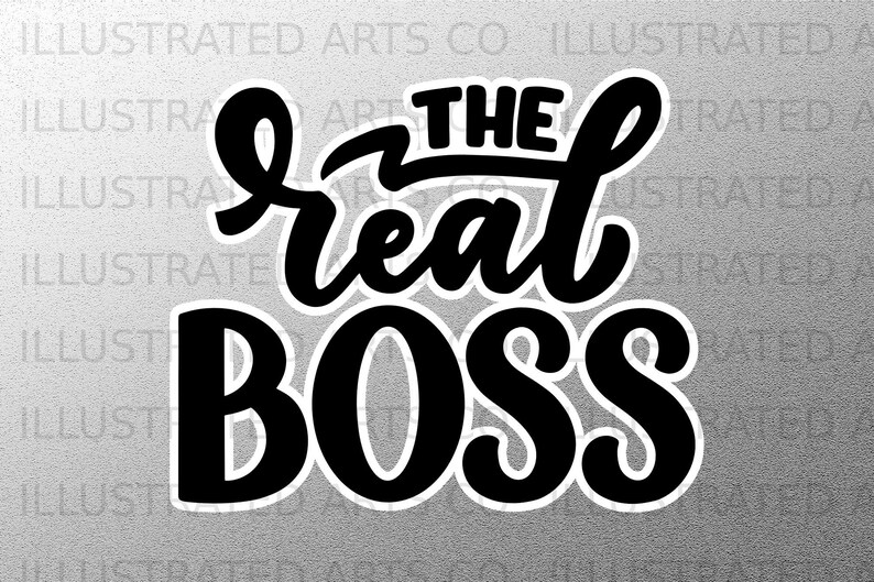 The Real Boss Svg Family Svg Png Pdf Eps Dxf Vector | Etsy