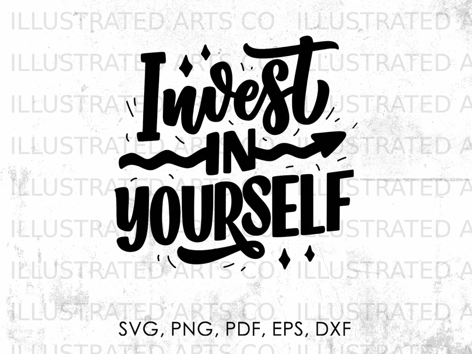 Invest in Yourself Svg Inspirational Svg Png Pdf Eps Dxf - Etsy