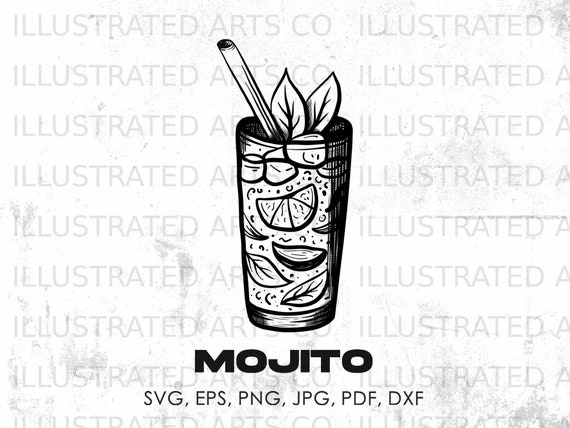 Mojito svg Drink svg png jpg pdf eps dxf Alkohol | Etsy Schweiz