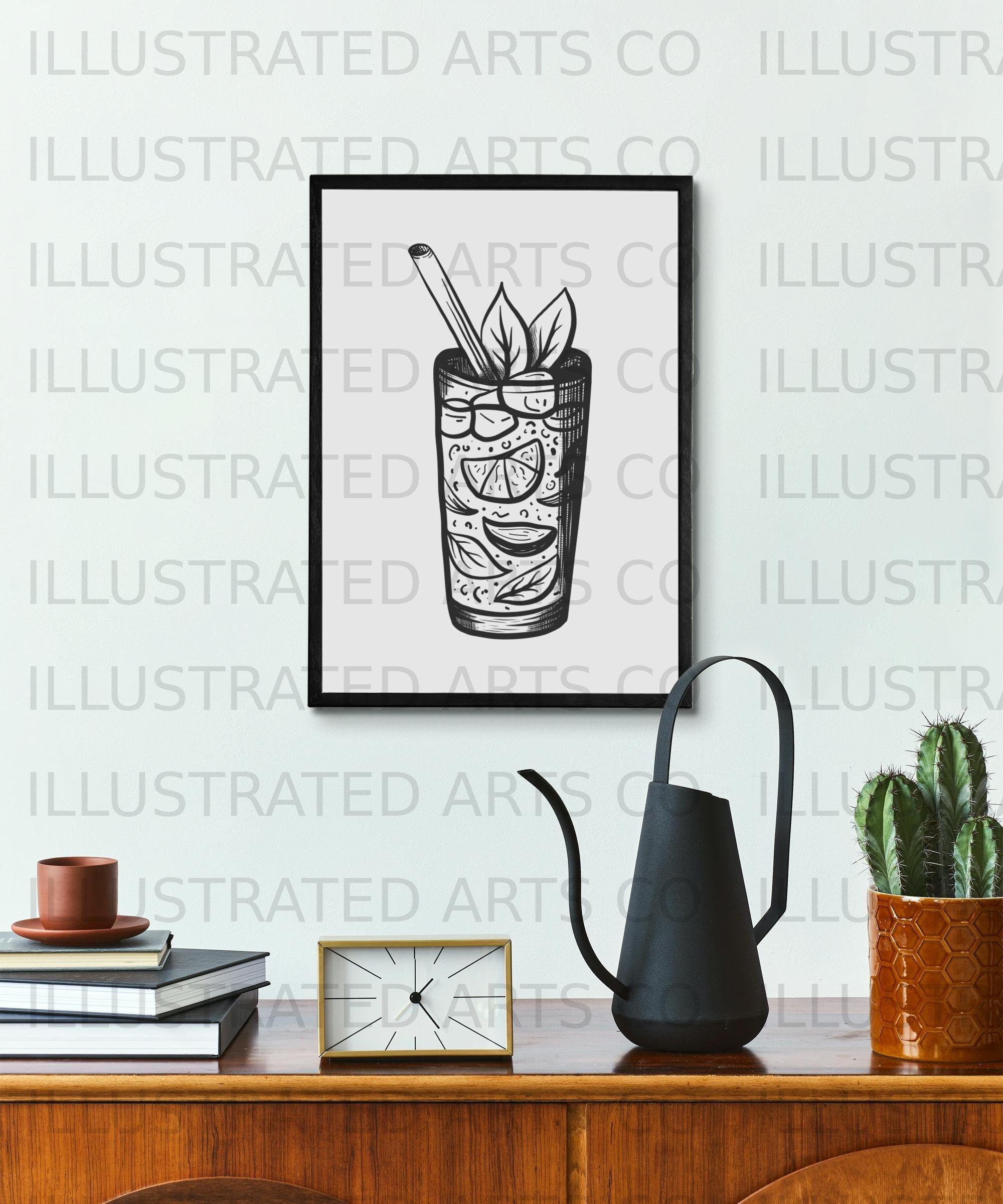 Mojito Svg, Drink Svg, Png, Jpg, Pdf, Eps, Dxf Alcohol, Clipart ...