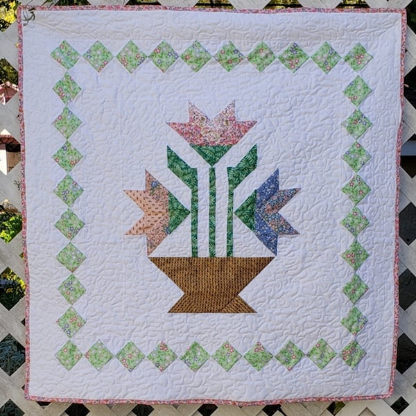 Flower Basket Quilt - Etsy