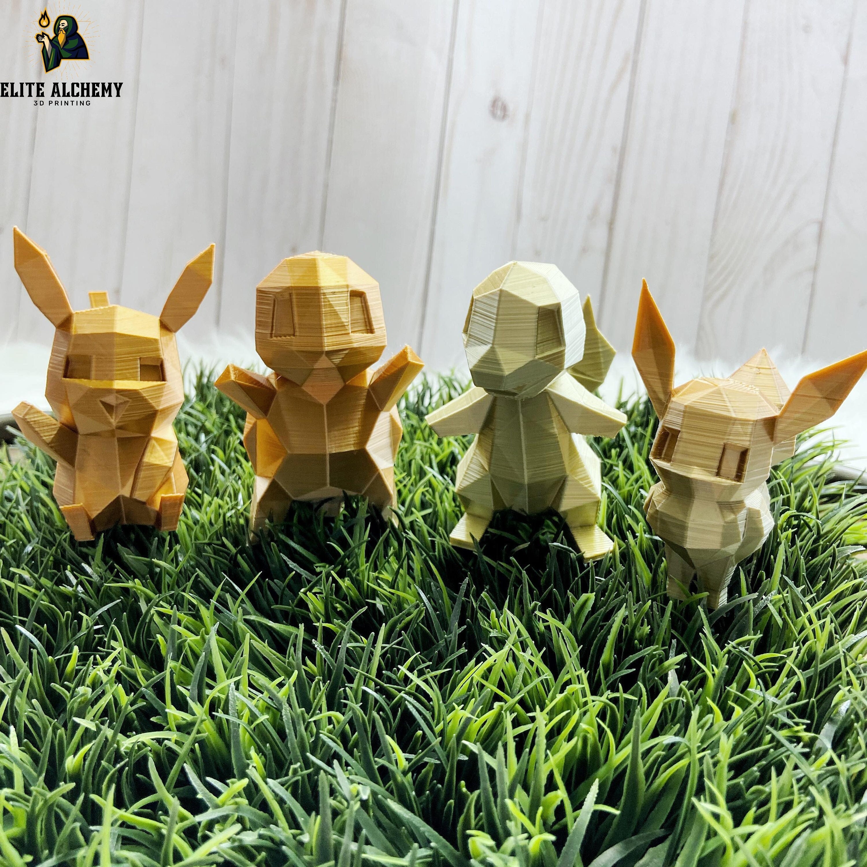 Pikachu Pokemon Low Poly Pokemon 3D Printed Pokemon 3D Printed Low Poly ...