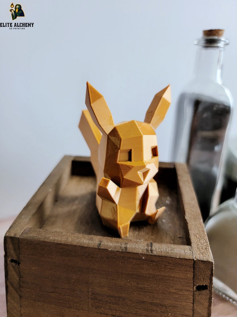 Pikachu Pokemon Low Poly Pokemon 3D Printed Pokemon 3D - Etsy