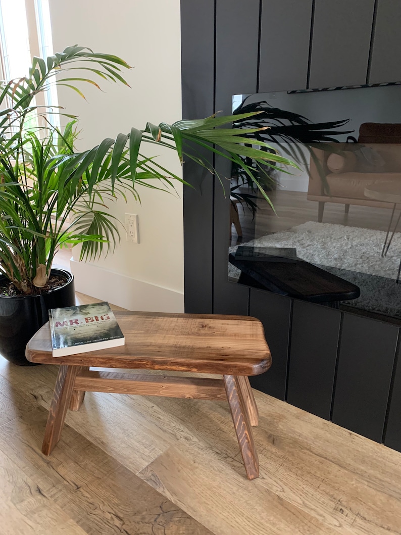 Wooden Stool Minimal Rustic Natural Plant Riser Stand - Etsy