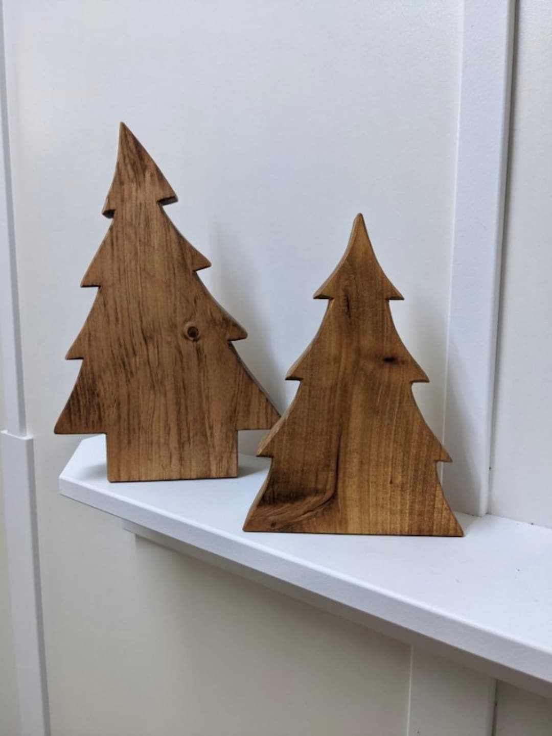 Wooden Trees | Handmade Pine Trees | Rustic Decor | Winter Holiday ...