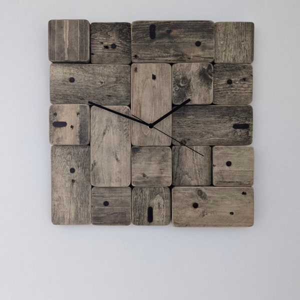 Reclaimed Wood Clock - Etsy
