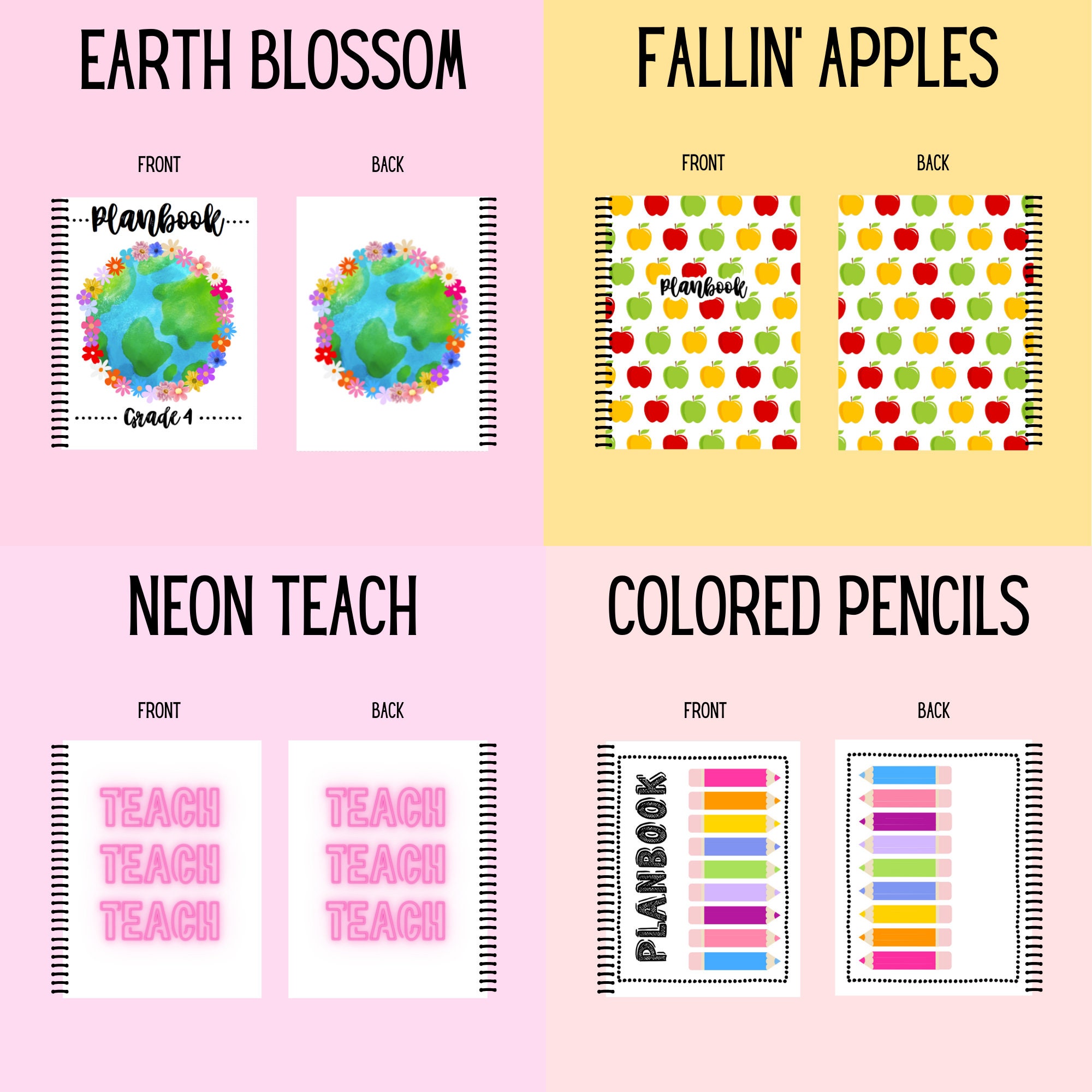 Personalized & Customized Homeschool Planner 12 Cover Designs | Custom ...