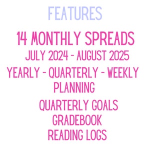 Personalized & Customized Homeschool Planner 2024-2025 12 Cover Designs ...