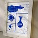 Linocut Print/ A4 Hand-printed Lino Art Print/ Ancient Greece/ Greek ...