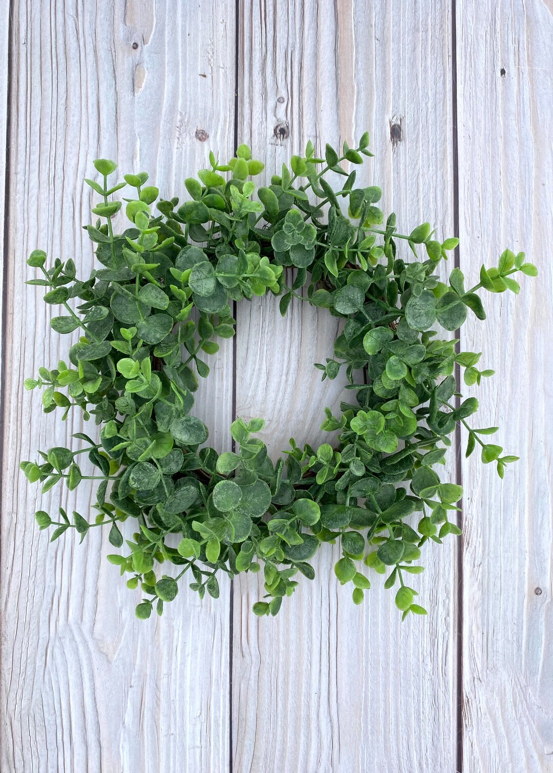 Small Greenery Centerpiece Wreath | Candle Wreath | Cabinet Wreath ...