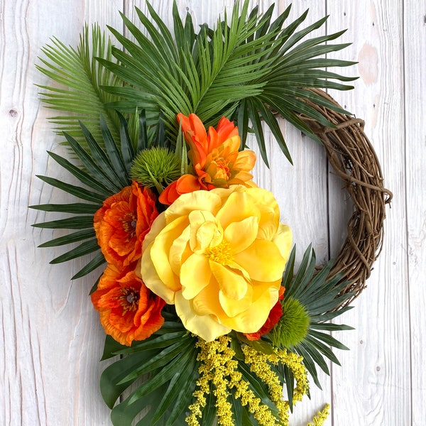 Tropical Wreath - Etsy