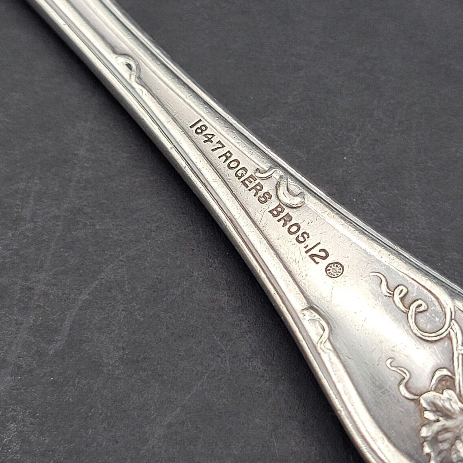 1847 Rogers Bros. Silverplated Vintage Pattern Grape Salad Serving Set ...