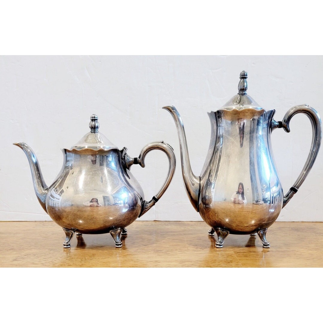 ONEIDA HEIRLOOM COLONIAL Suite Silverplate Coffee Pot Teapot Set - Etsy