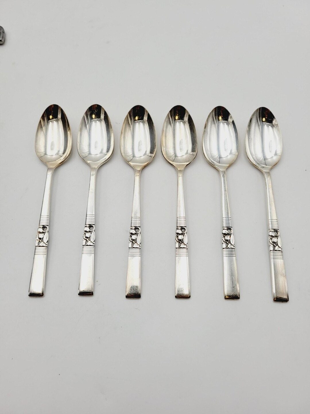 Oneida Community Silver Plate Spoons Set of 6 Vtg Discontinued - Etsy
