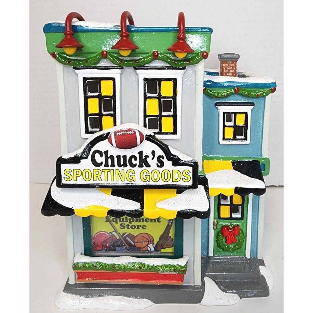 Department 56 Peanuts Village CHUCK'S SPORTING Goods Brand NEW - Etsy