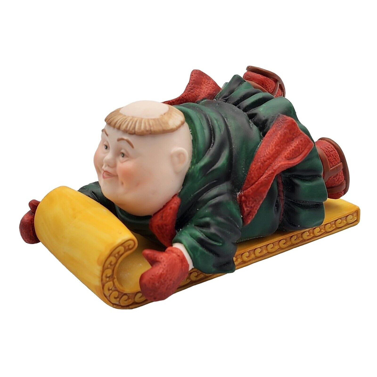 Dept 56 Thaddeus the Tobogganist Merry Makers Figurine 93572 VTG 1996 ...