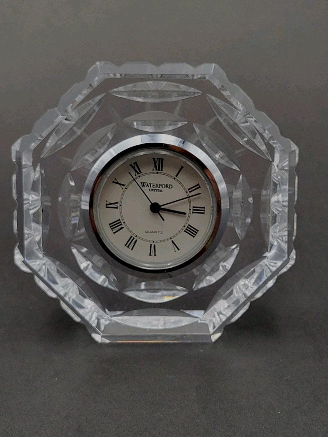 Waterford Crystal Octagonal Ireland Travel Desk Clock 2.75" - Etsy