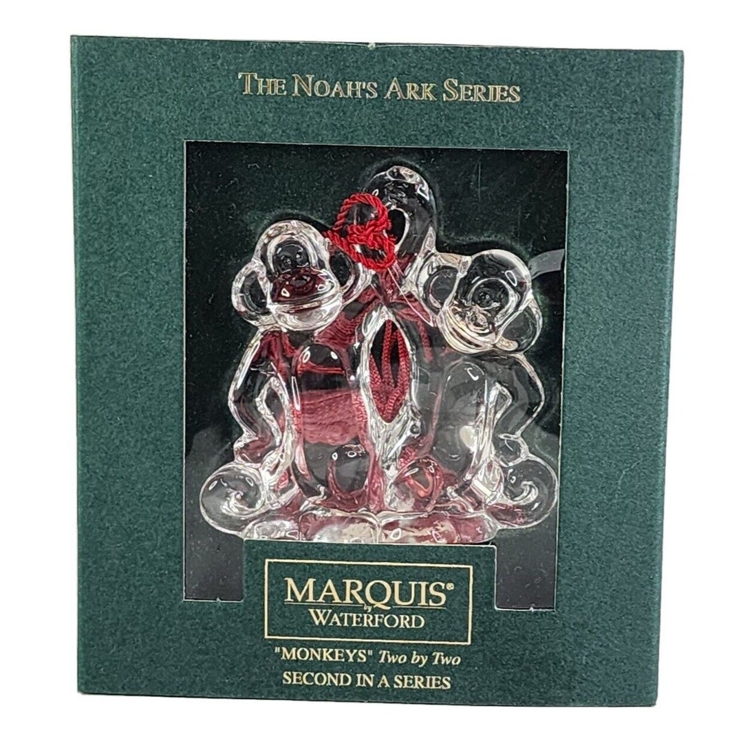Waterford Marquis Noah's Ark Series Monkeys Two by Two VINTAGE 2001 - Etsy