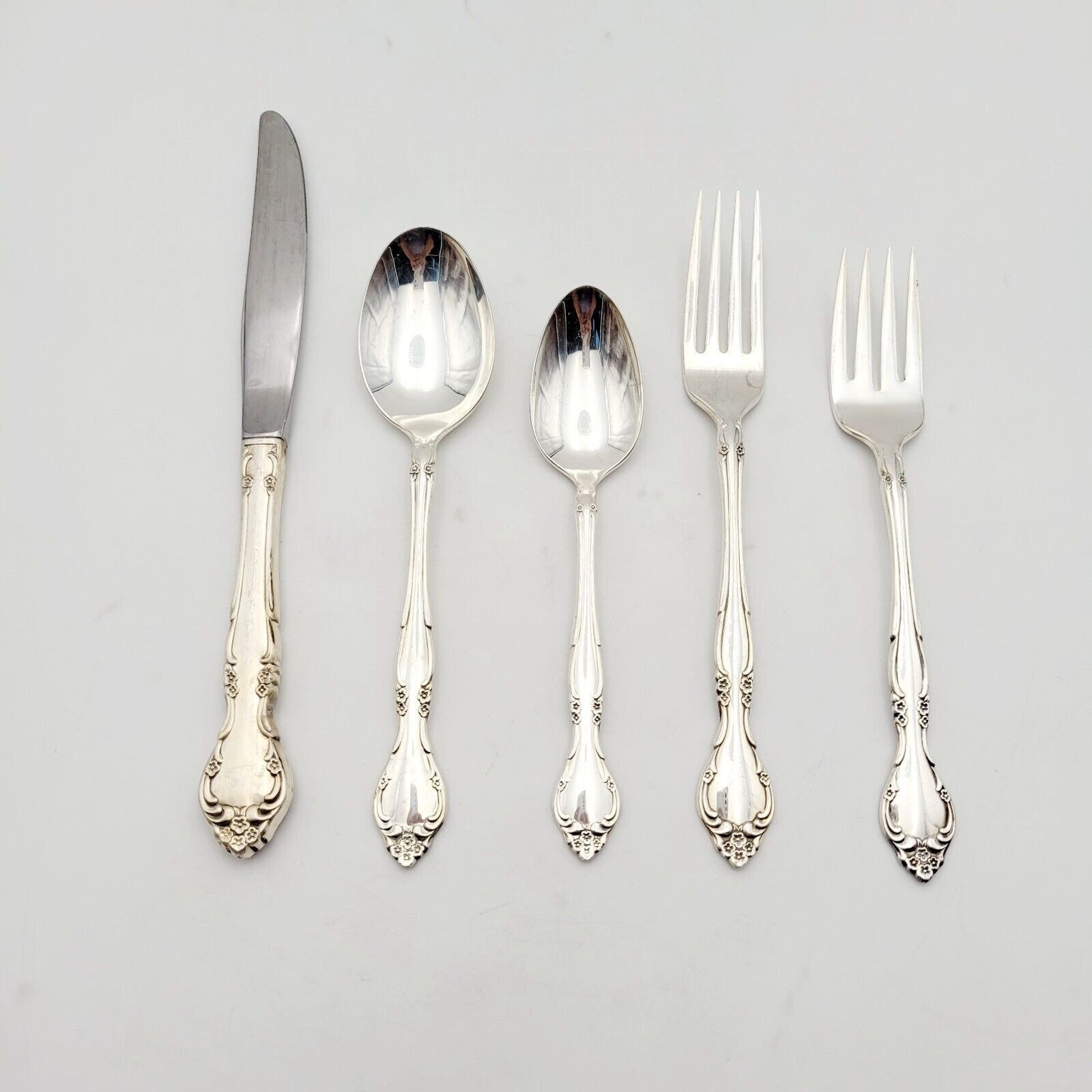 Vintage 46 Pc Set 1960 Affection Silverplate Flatware Oneida Community ...