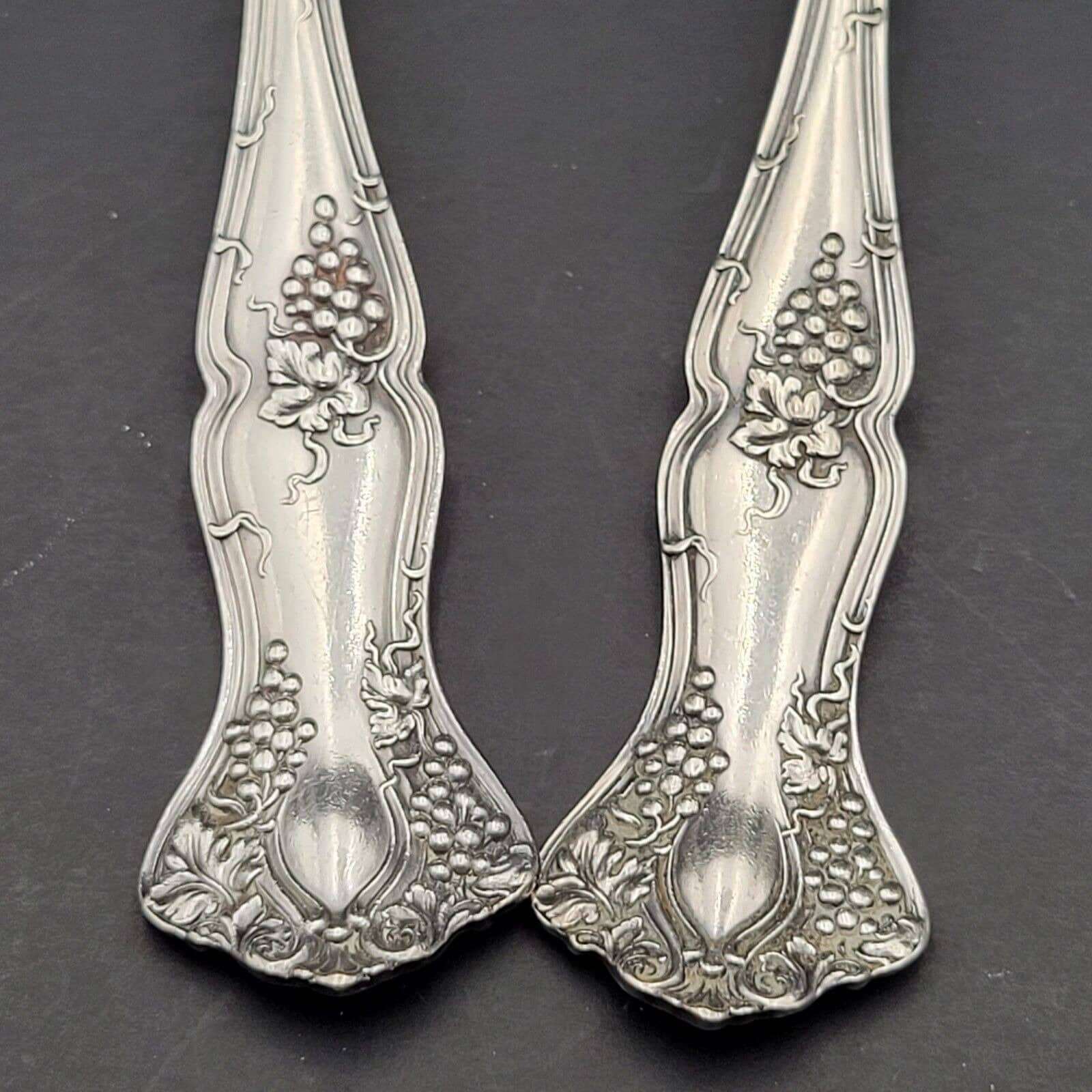 1847 Rogers Bros. Silverplated Vintage Pattern Grape Salad Serving Set ...