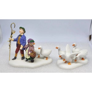 Dept 56 Twelve Days of Dickens' Village VI Six Geese A LAYING 58382 ...