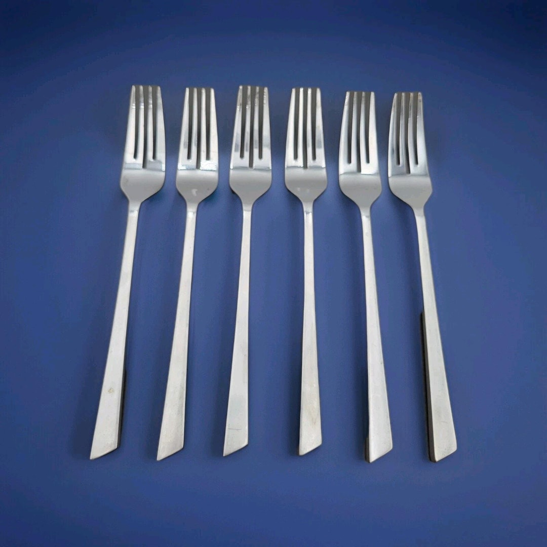 Stanley Roberts CARIF Stainless Flatware Dinner Forks 6 Pcs Set Made in ...
