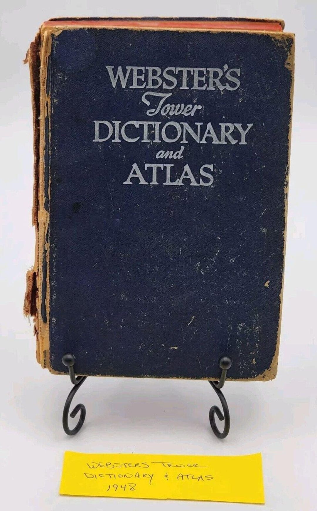 Vintage 1948 Webster's Illustrated Tower Dictionary & Atlas World ...