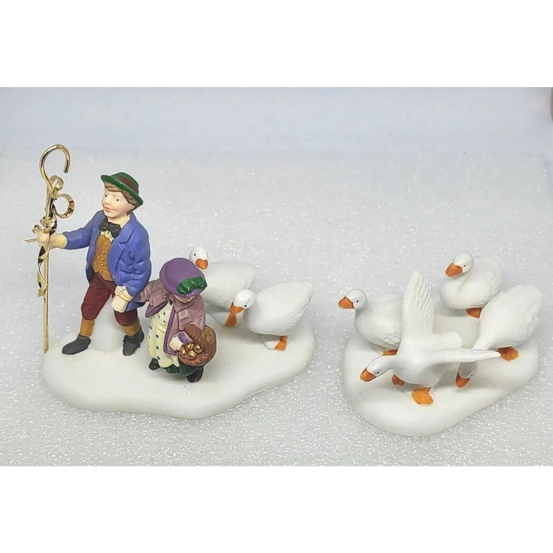 Dept 56 Twelve Days of Dickens' Village VI Six Geese A LAYING 58382 ...