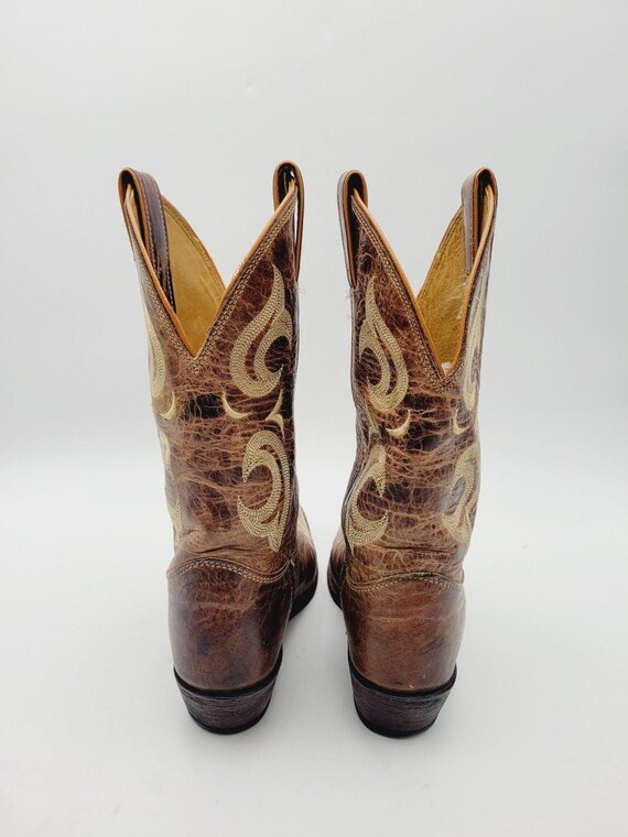 Justin Men Boots 6B Bent Rail Western Puma Tan Pointe… - Gem