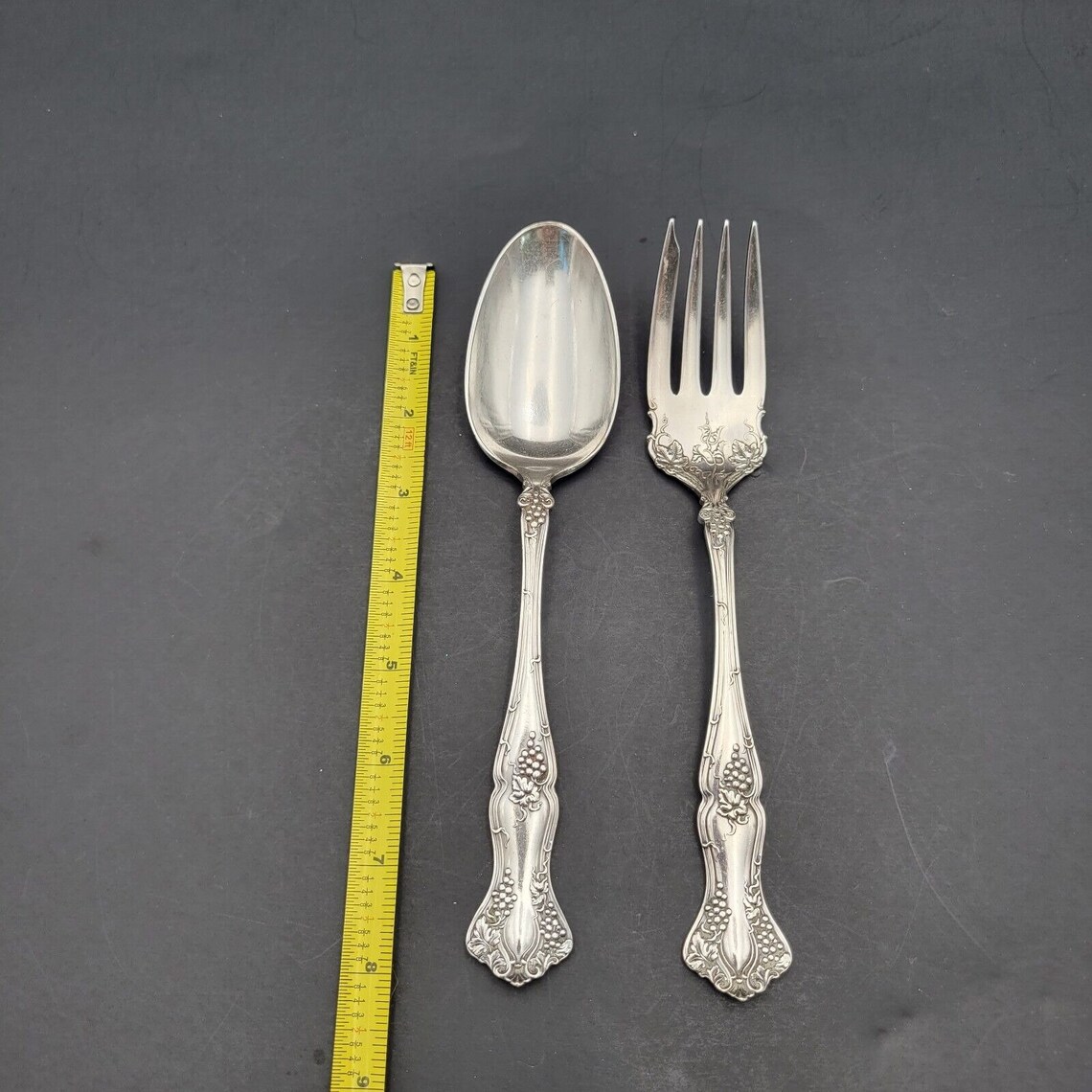 1847 Rogers Bros. Silverplated Vintage Pattern Grape Salad Serving Set ...