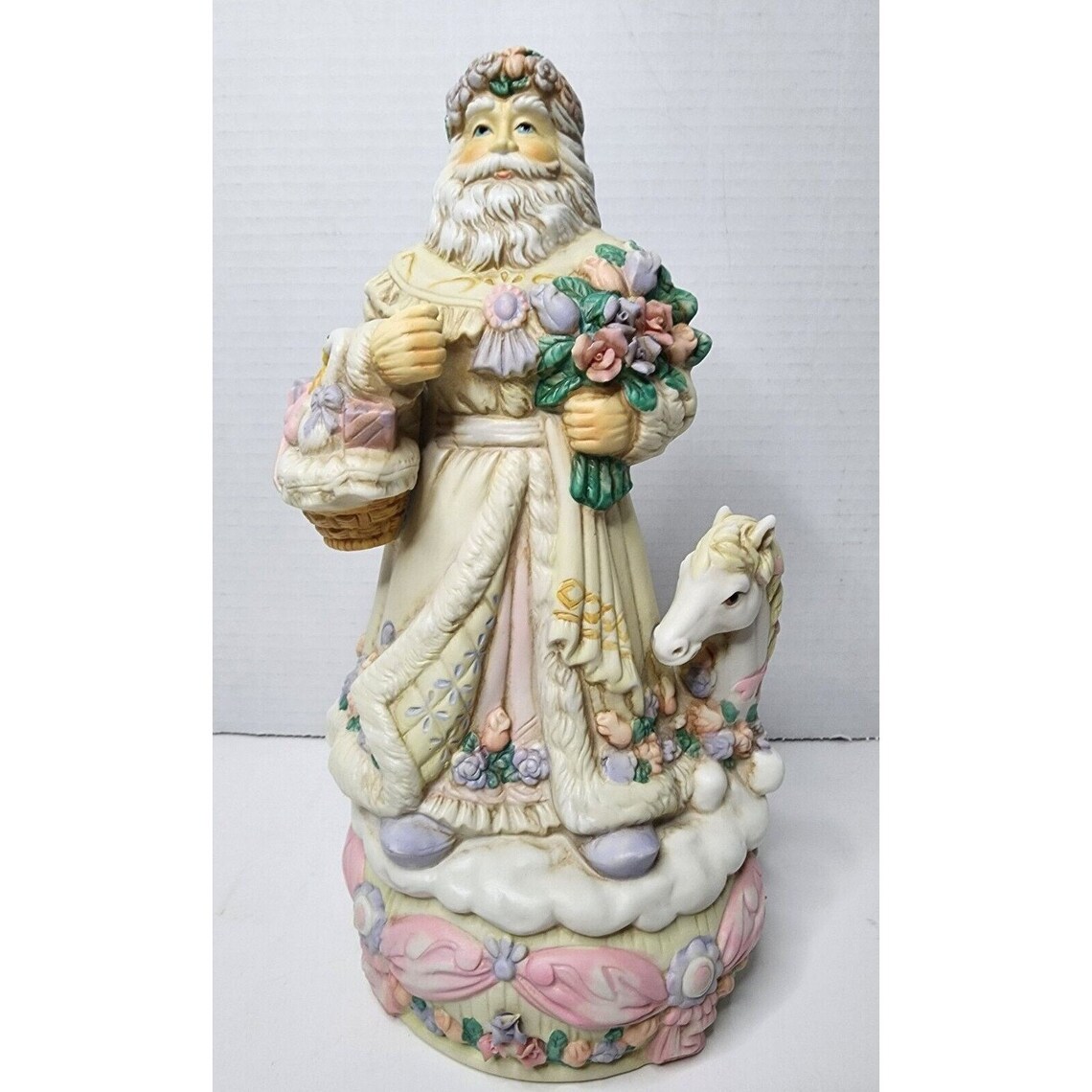 VTG Victorian MUSICAL Santa CLAUS 11 Inch Porcelain Figure Rare - Etsy