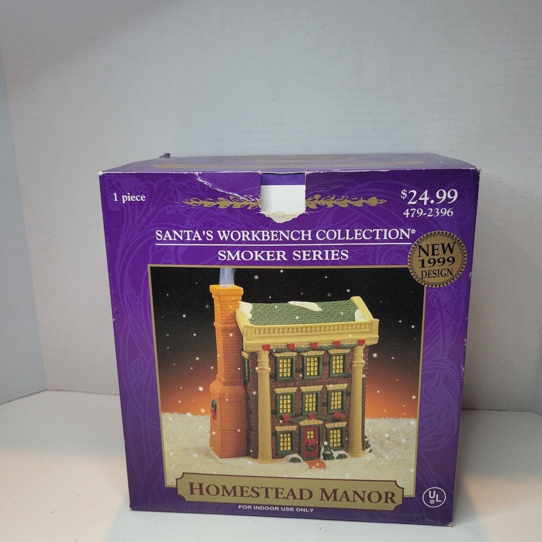Santa’s Workbench HOMESTEAD MANOR VTG 1999 Smokers Series in Original ...