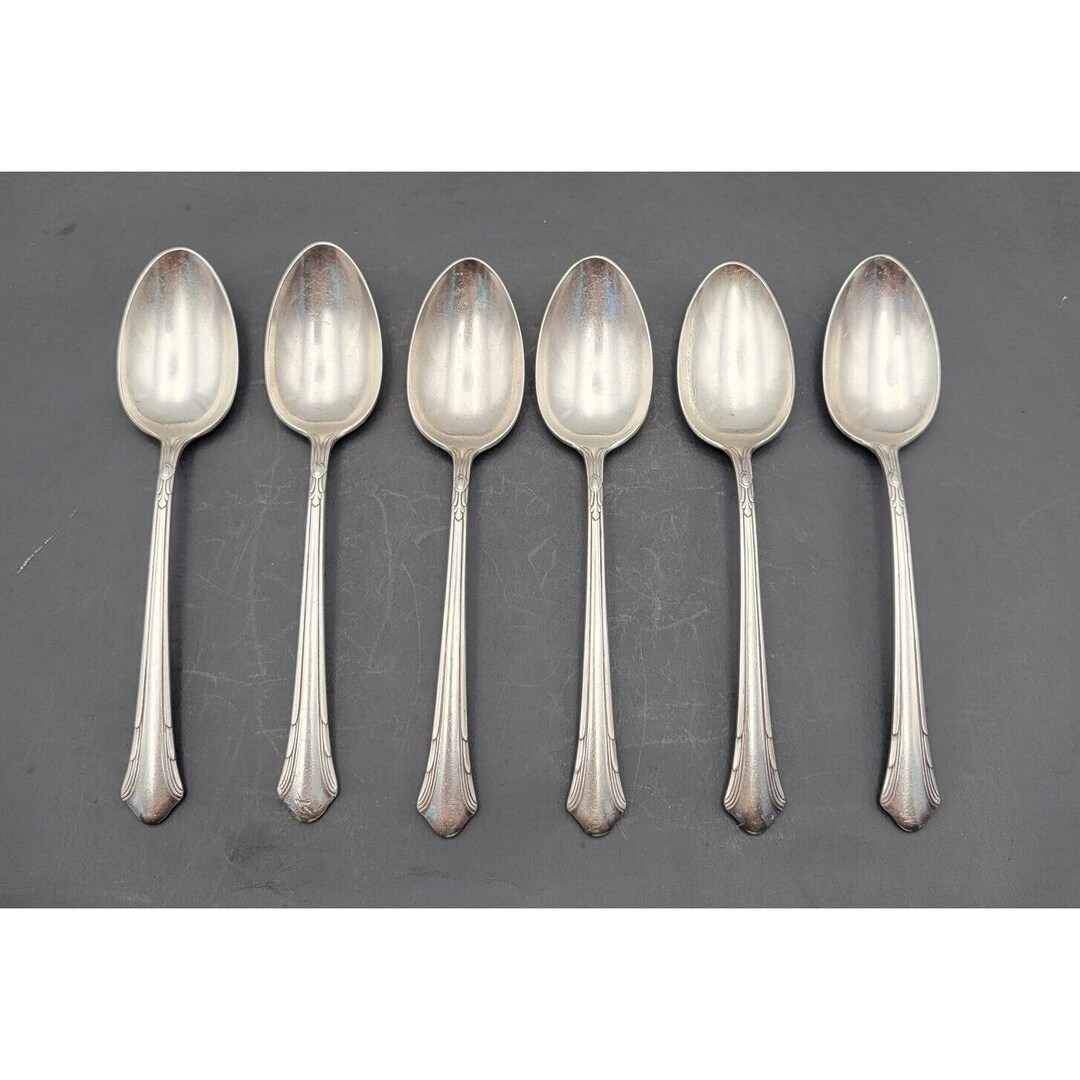 Gorham Plate 1930 LADY CAROLINE Teaspoon Set of 6 VTG Rare - Etsy