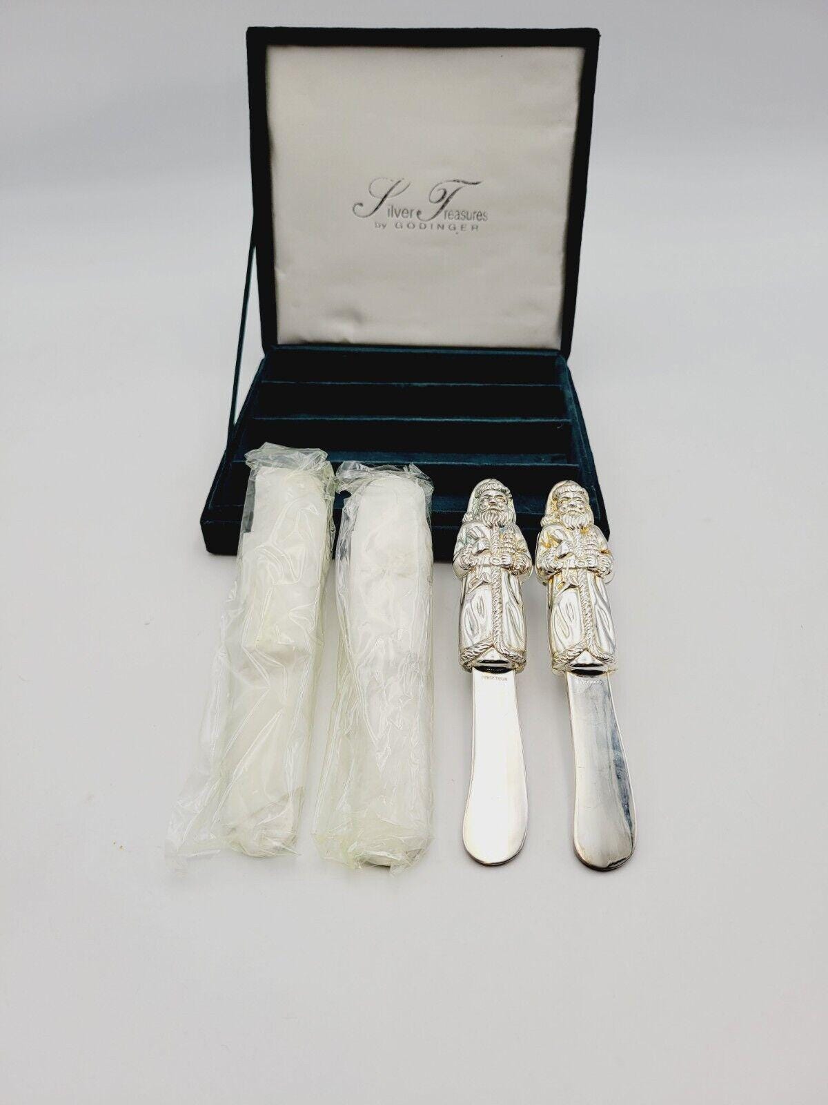 Silver Treasures by Godinger Santa Clause Cheese Butter Spread Knife ...