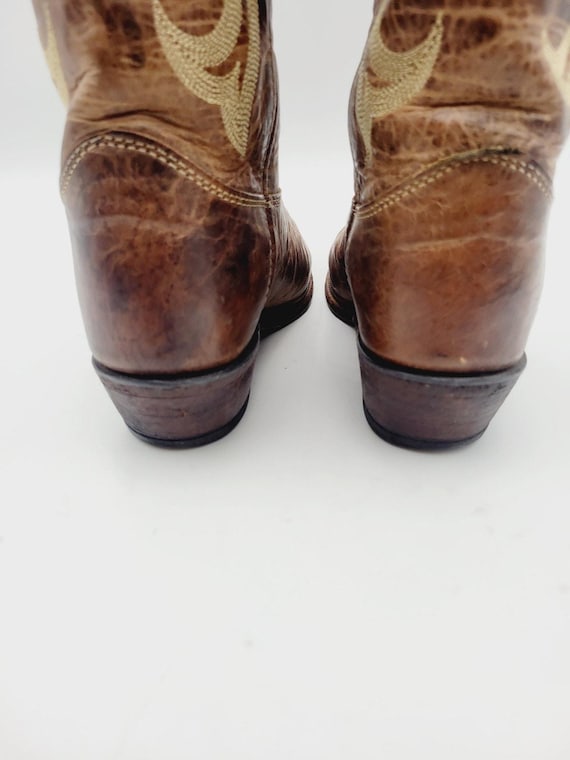 Justin Men Boots 6B Bent Rail Western Puma Tan Pointe… - Gem