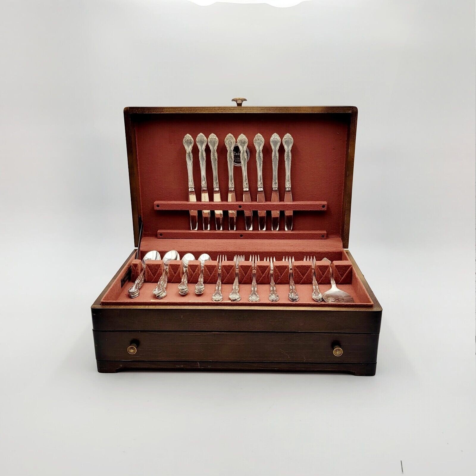 Vintage 46 Pc Set 1960 Affection Silverplate Flatware Oneida Community ...