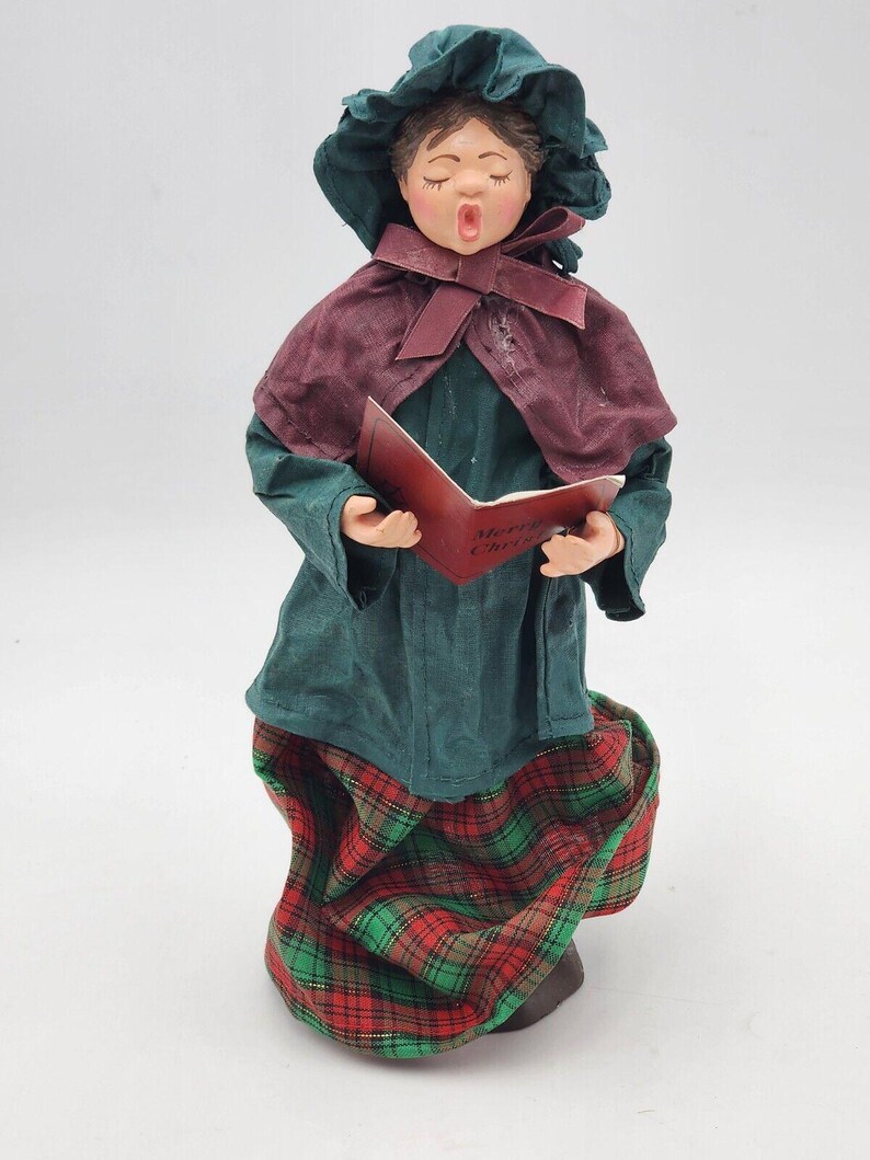 Home for the Holidays Fabric Mache Carolers Set of 4 in Original Box by ...