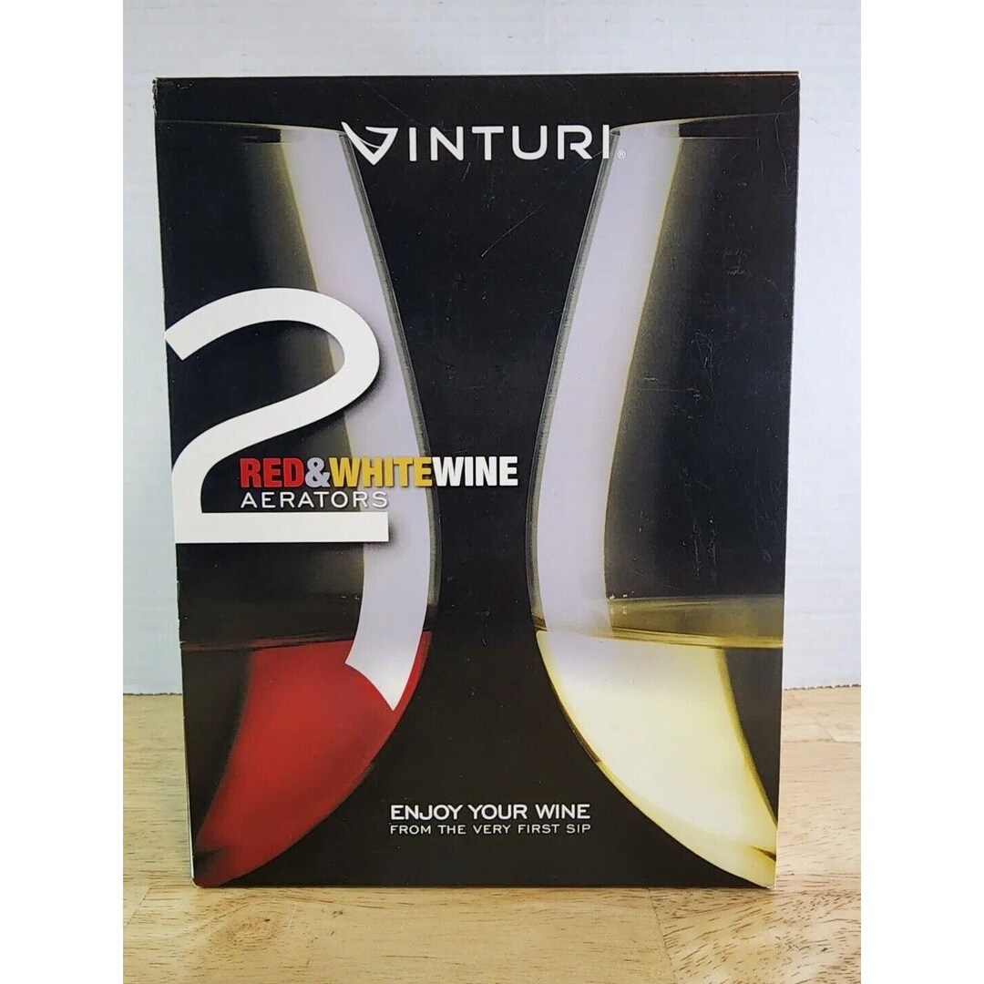 Vinturi Wine Aeration Set Essential Red & White Wine Lovers 2 Count ...
